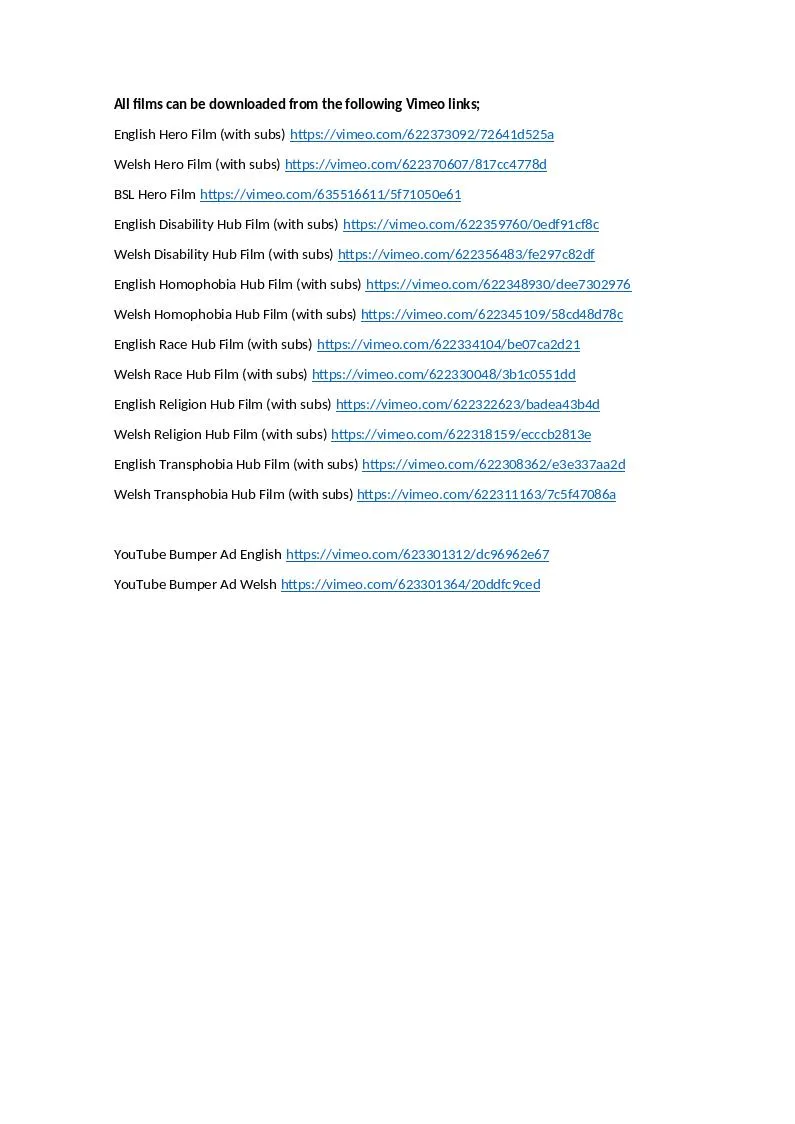 Welsh Government Communications Services Digital Toolkit - Links to Hate Crime Hero _ Hub films