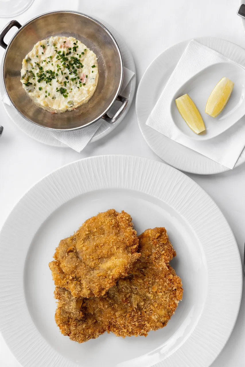 Czechia Digital Media Library - Řízek s bramborovým salátem