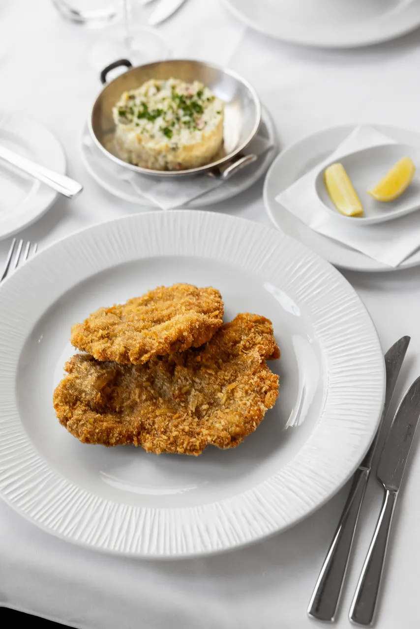 Czechia Digital Media Library - Řízek s bramborovým salátem